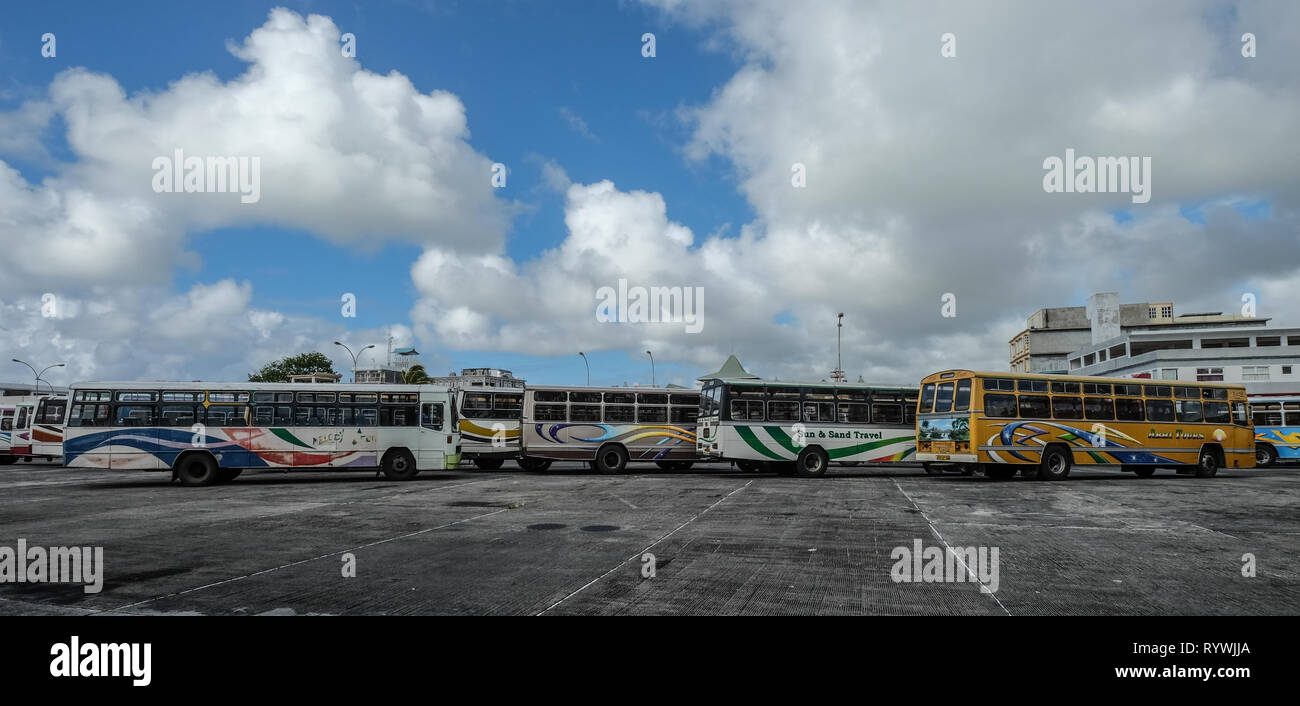 Mauritius public transport local bus hi-res stock photography and ...