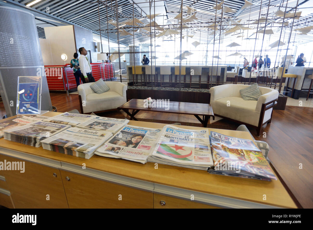 Air Mauritius Amedee Maingard Lounge Stock Photo - Alamy