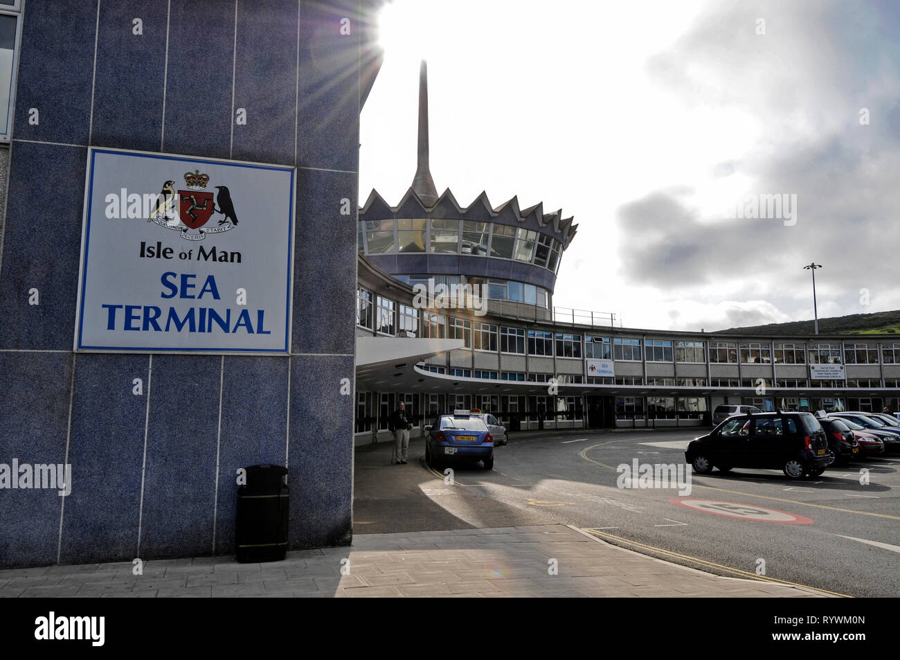The main sea ferry terminal in Douglas on the Isle of Man, Britain The ...