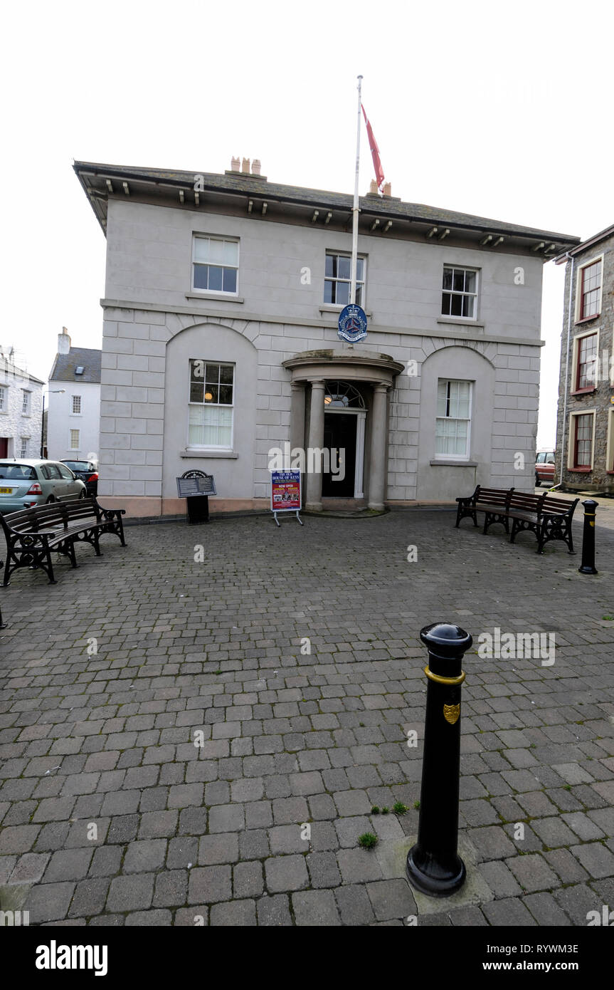 The Old House of Keys in Castletown on the south coast of the Isle of ...