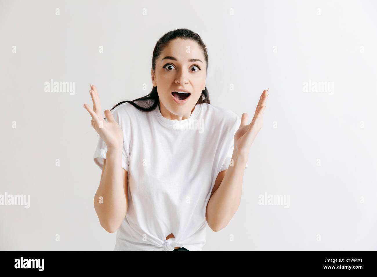 I won. Winning success happy woman celebrating being a winner. Dynamic ...