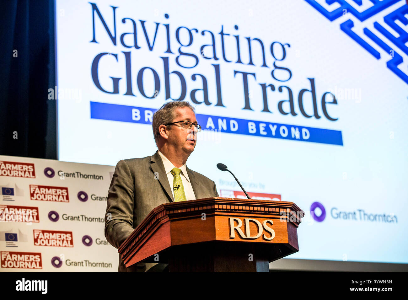 New Zealand ambassador to EU and NATO David Taylor speaking at the ...