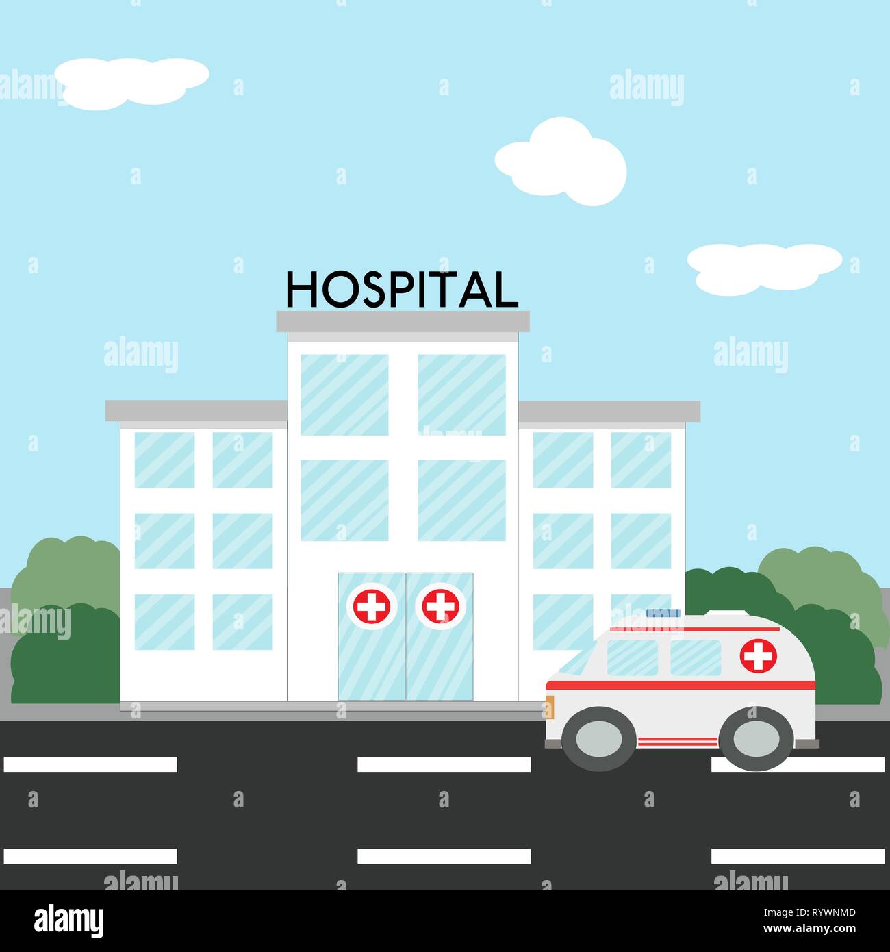 Hospital building hi-res stock photography and images - Alamy