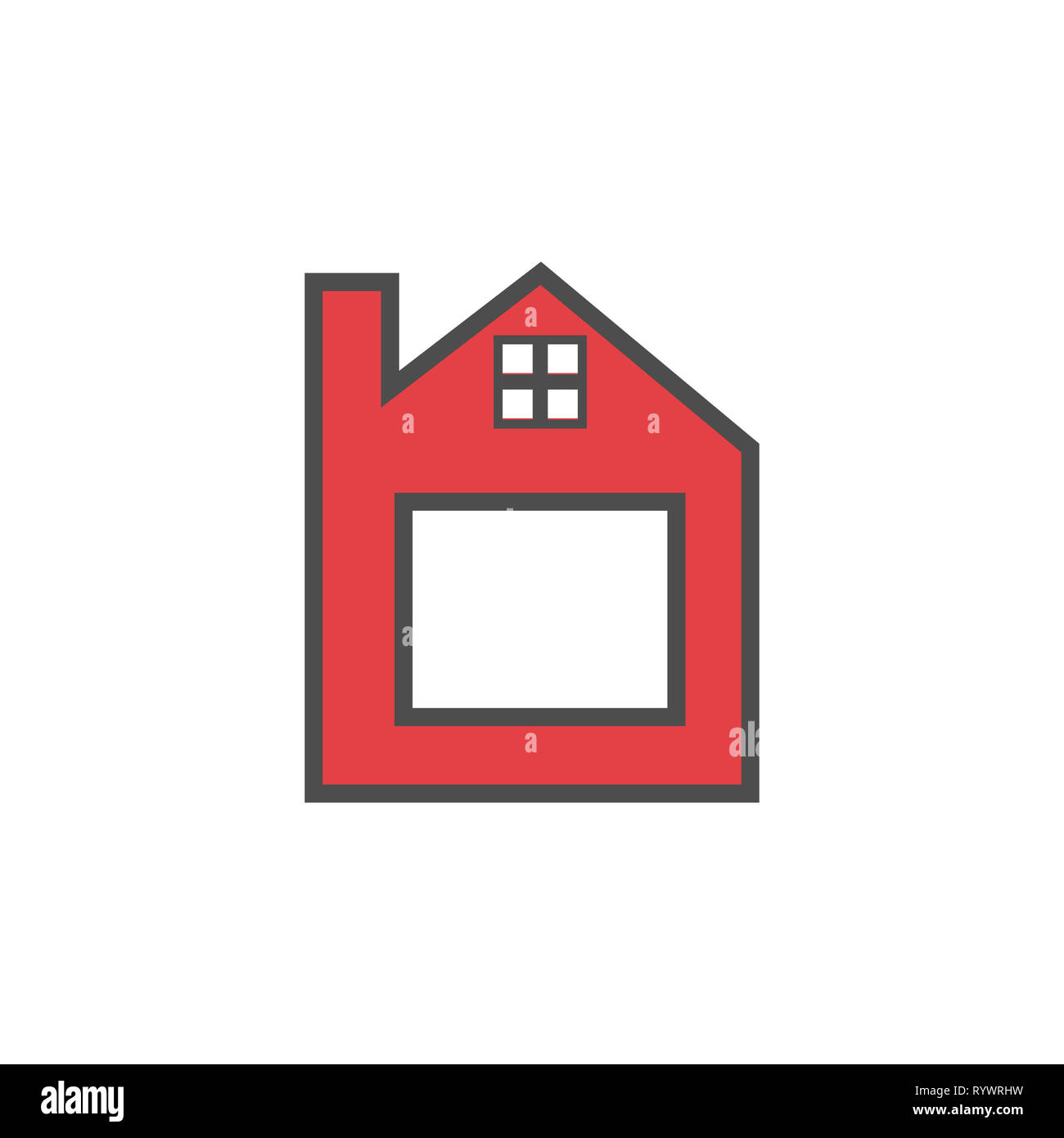 vector illustration letter b home logo icon Stock Photo - Alamy