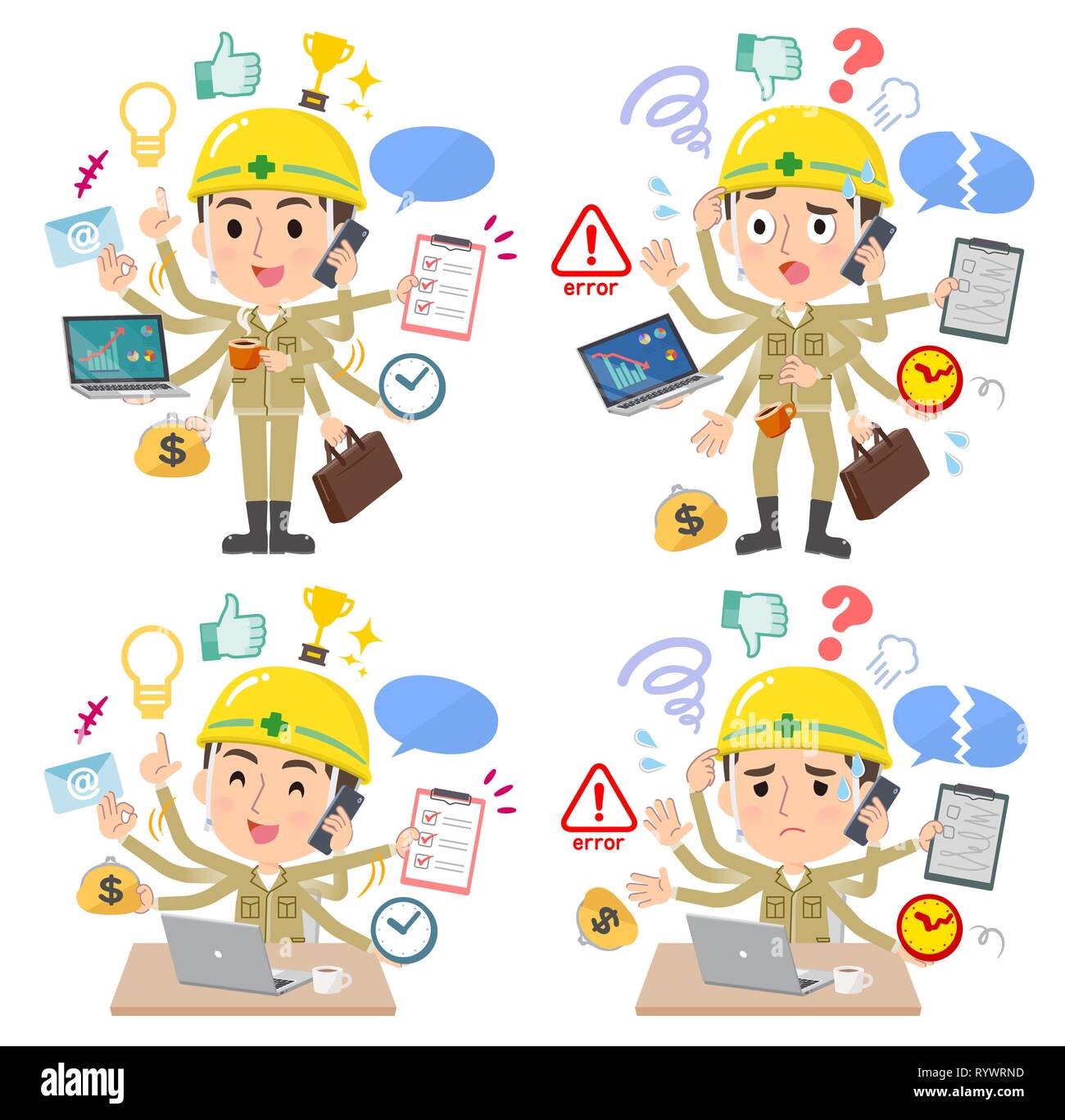 Multitasking engineer hi-res stock photography and images - Alamy