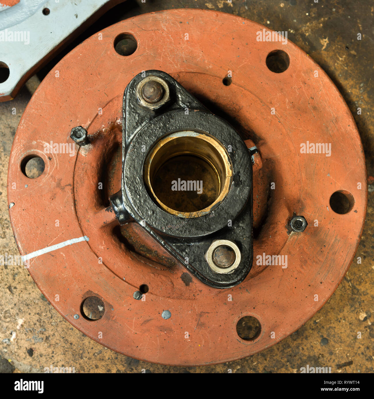 King class locomotive, King Edward 1, during her overhaul in the engine ...