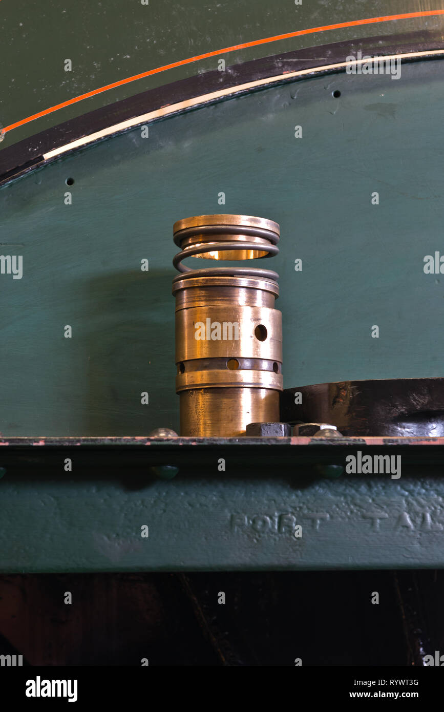King class locomotive, King Edward 1, during her overhaul in the engine ...