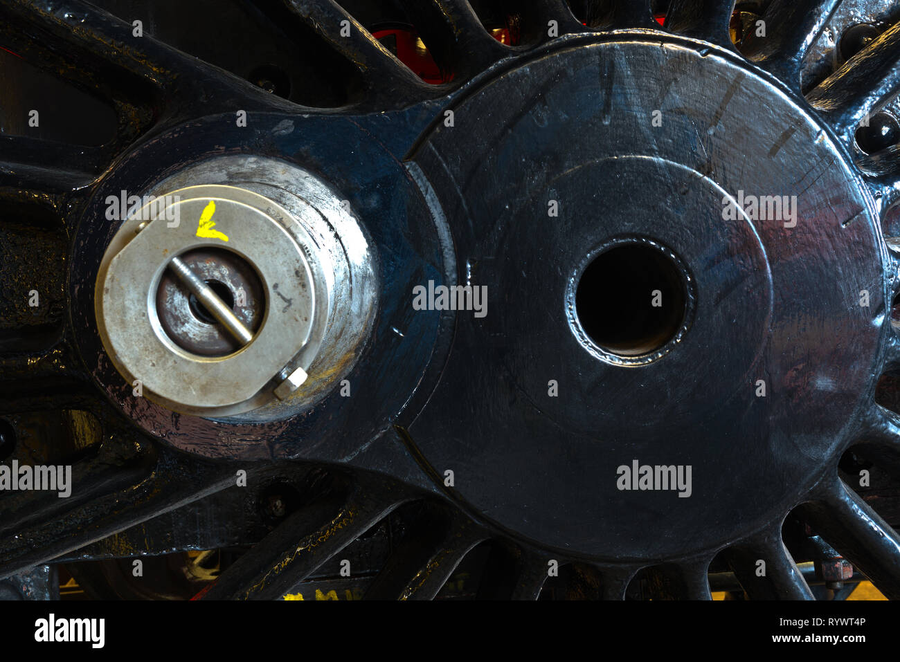 King class locomotive, King Edward 1, during her overhaul in the engine ...