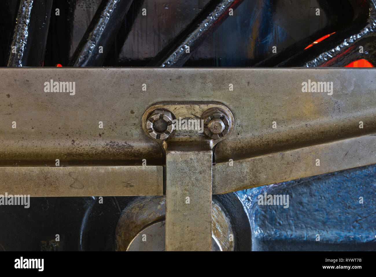 King class locomotive, King Edward 1, during her overhaul in the engine ...