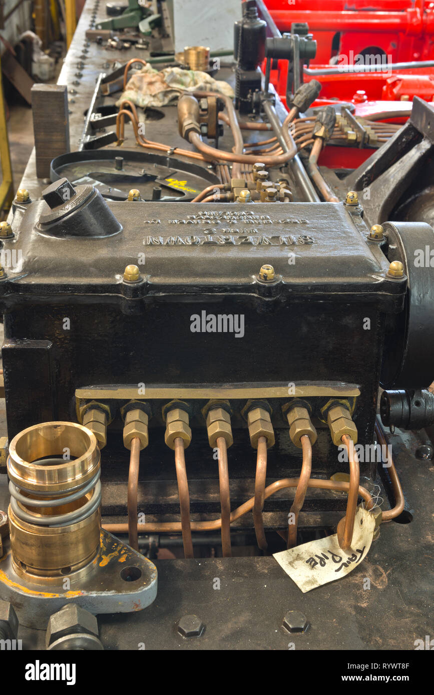 King class locomotive, King Edward 1, during her overhaul in the engine ...