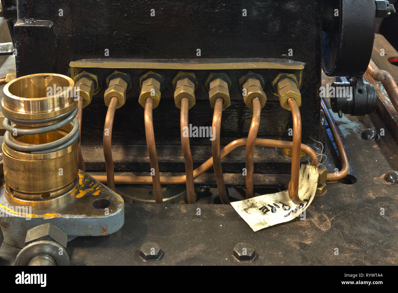 King class locomotive, King Edward 1, during her overhaul in the engine ...