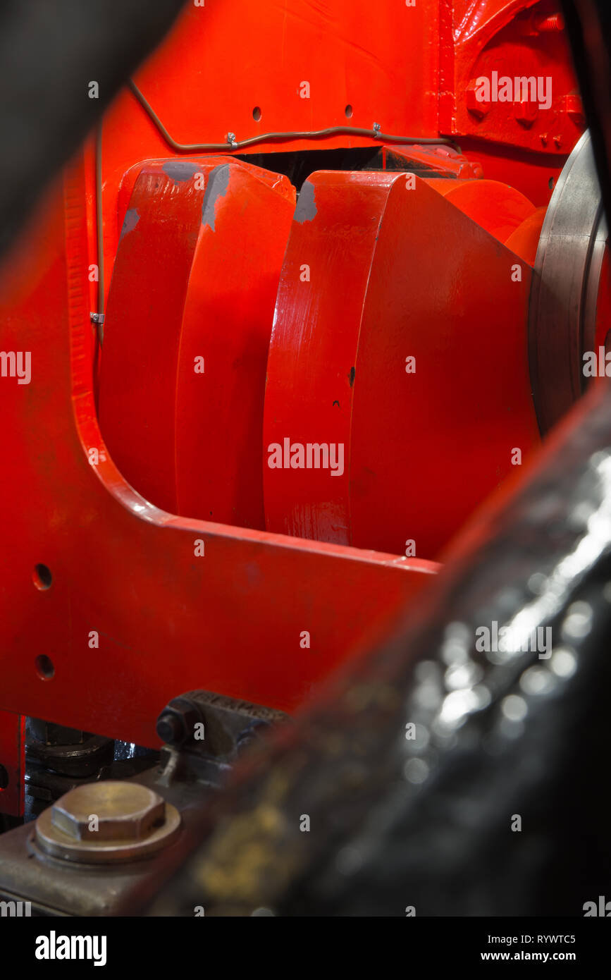 King class locomotive, King Edward 1, during her overhaul in the engine ...
