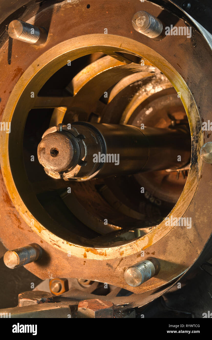 King class locomotive, King Edward 1, during her overhaul in the engine ...
