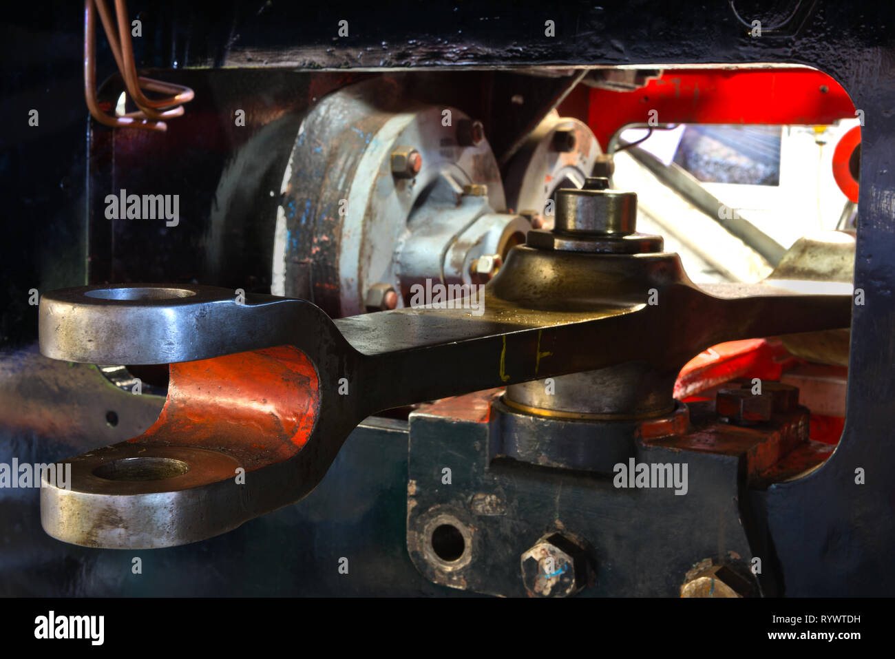 King class locomotive, King Edward 1, during her overhaul in the engine ...