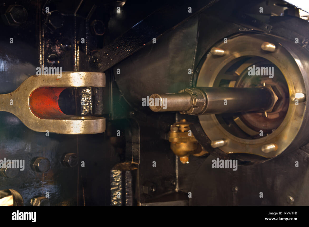 King class locomotive, King Edward 1, during her overhaul in the engine ...