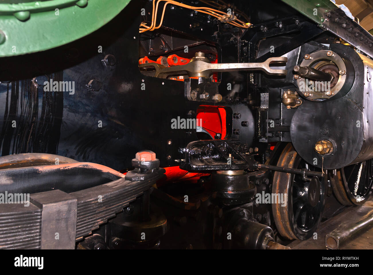 King class locomotive, King Edward 1, during her overhaul in the engine ...
