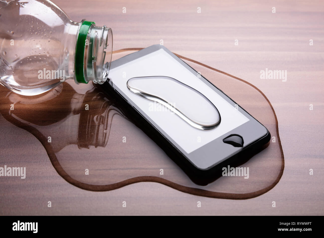 Spill water phone hi-res stock photography and images - Alamy