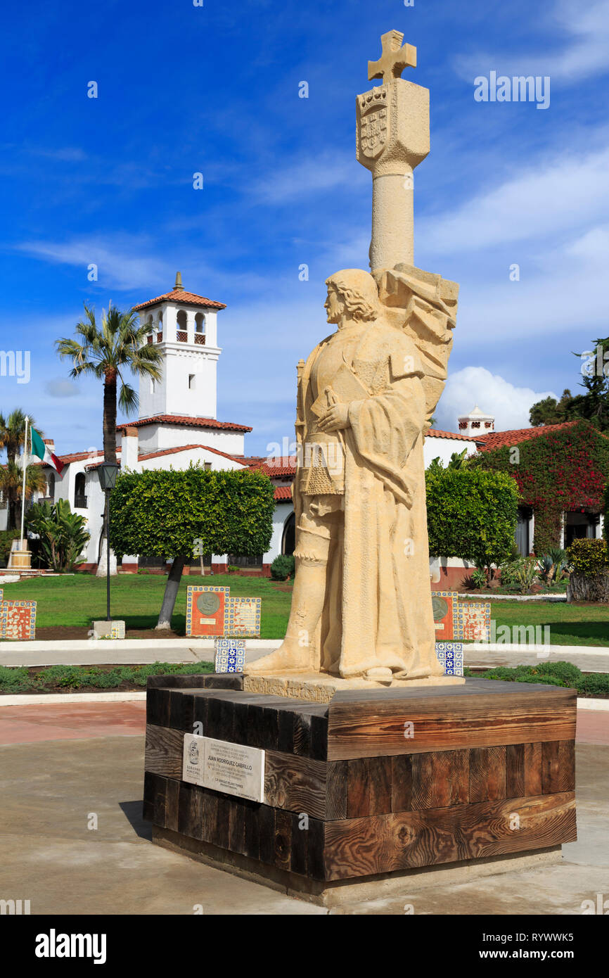 Juan Cabrillo Statue, Cultural Center & History Museum, Ensenada, Baja ...
