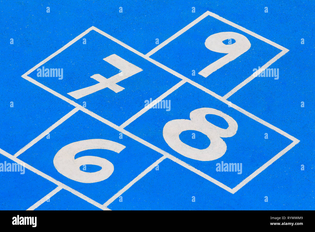 Hop Scotch game, Ensenada City, Baja California, Mexico Stock Photo - Alamy