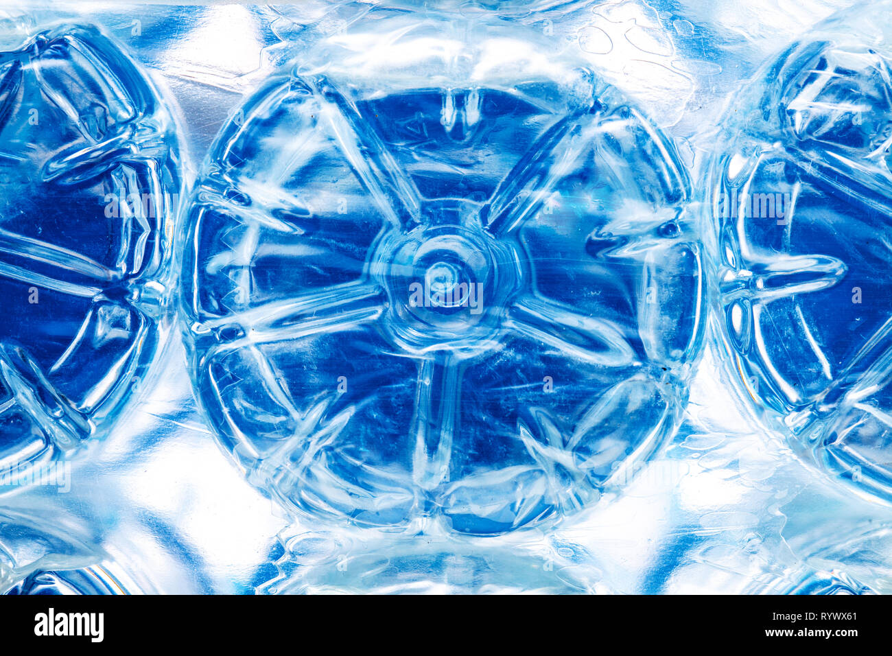 group of small plastic bottles with water Stock Photo - Alamy