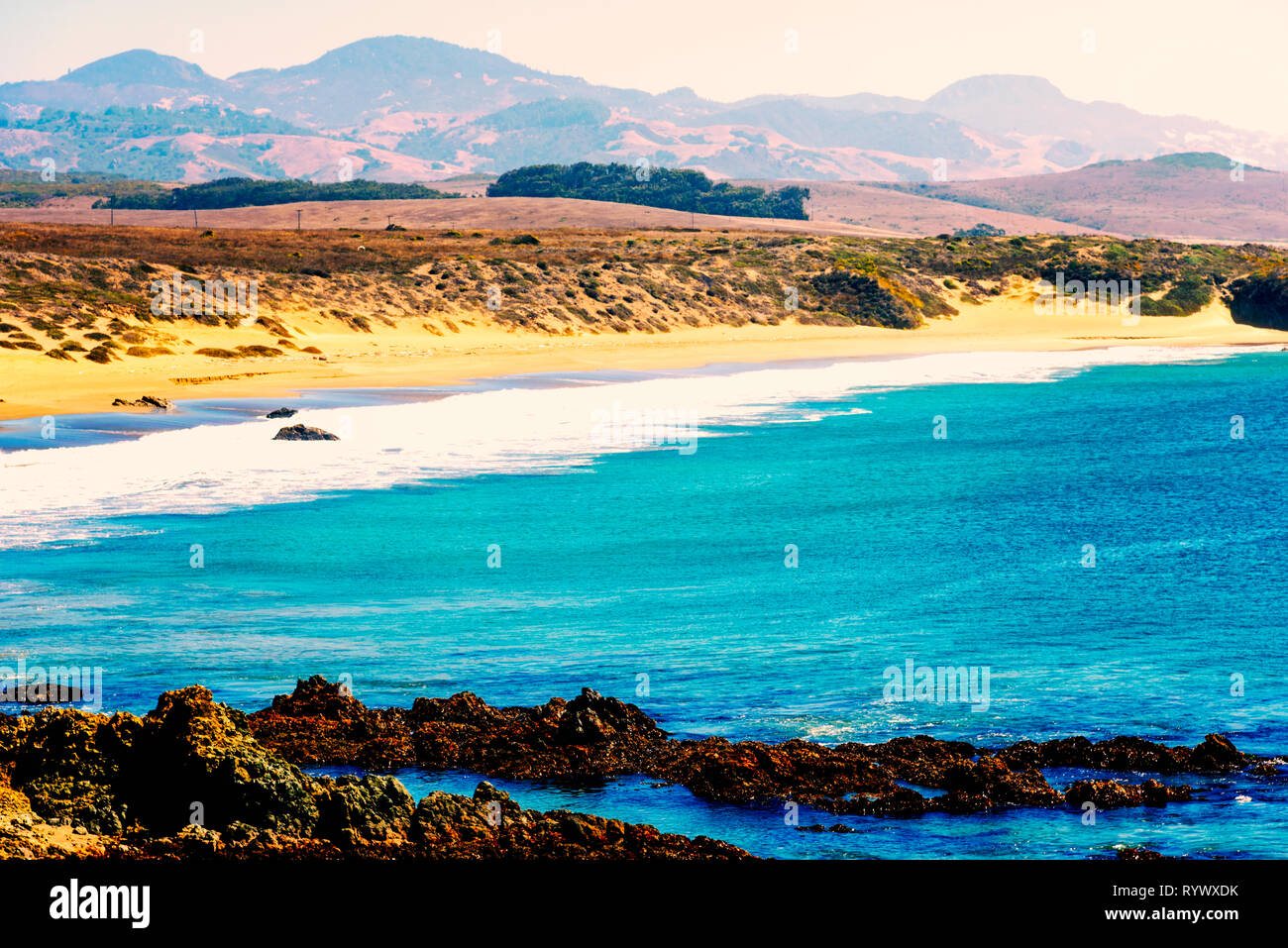 Coastline of golden beaches hi-res stock photography and images - Alamy