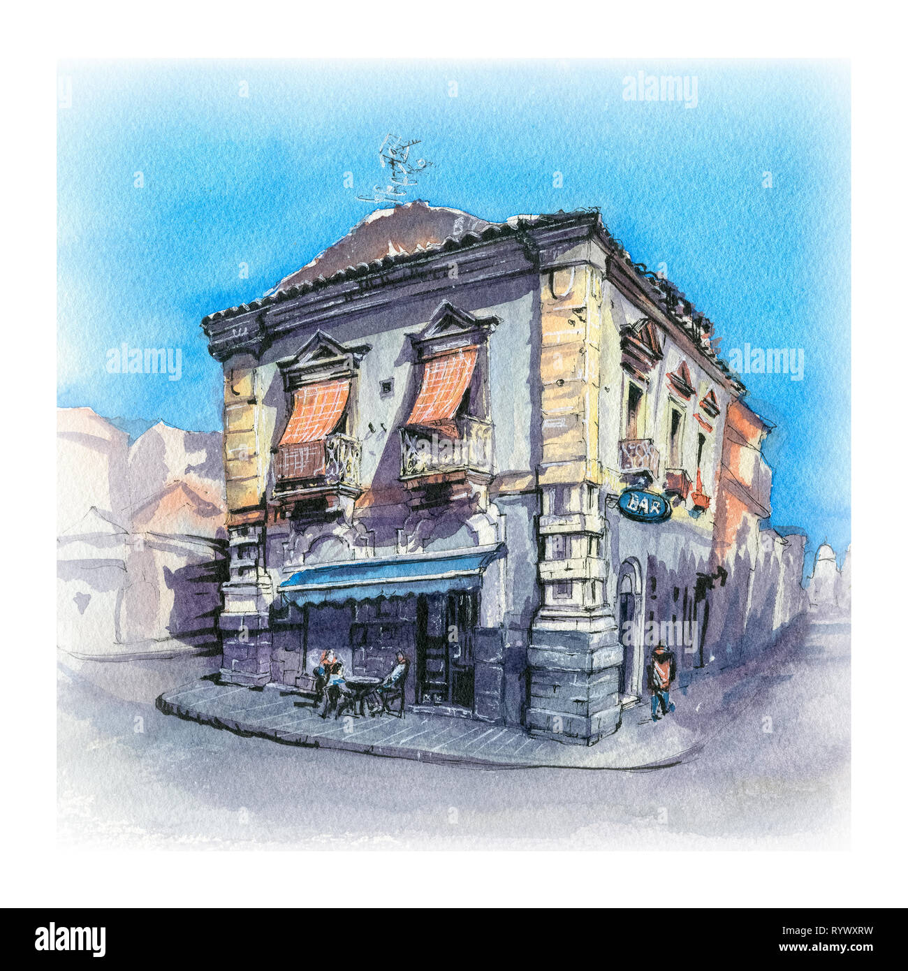 Italy sicily old city Cut Out Stock Images & Pictures - Alamy