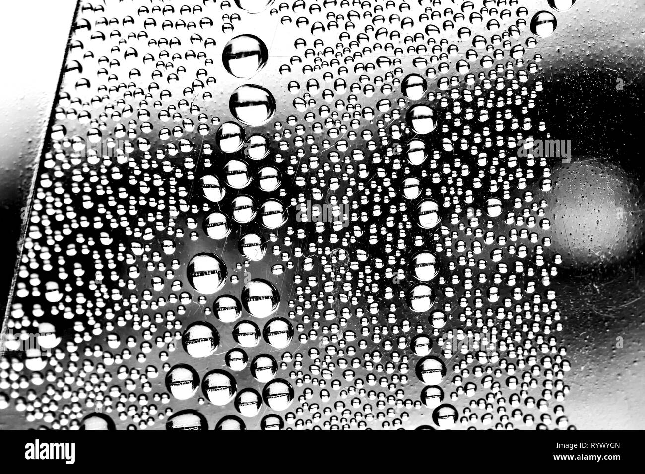 condensation water droplets on a plastic surface Stock Photo - Alamy