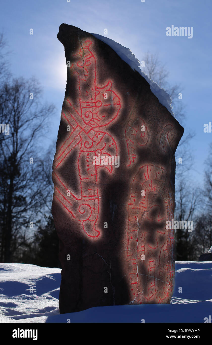 Runic inscriptions hi-res stock photography and images - Alamy