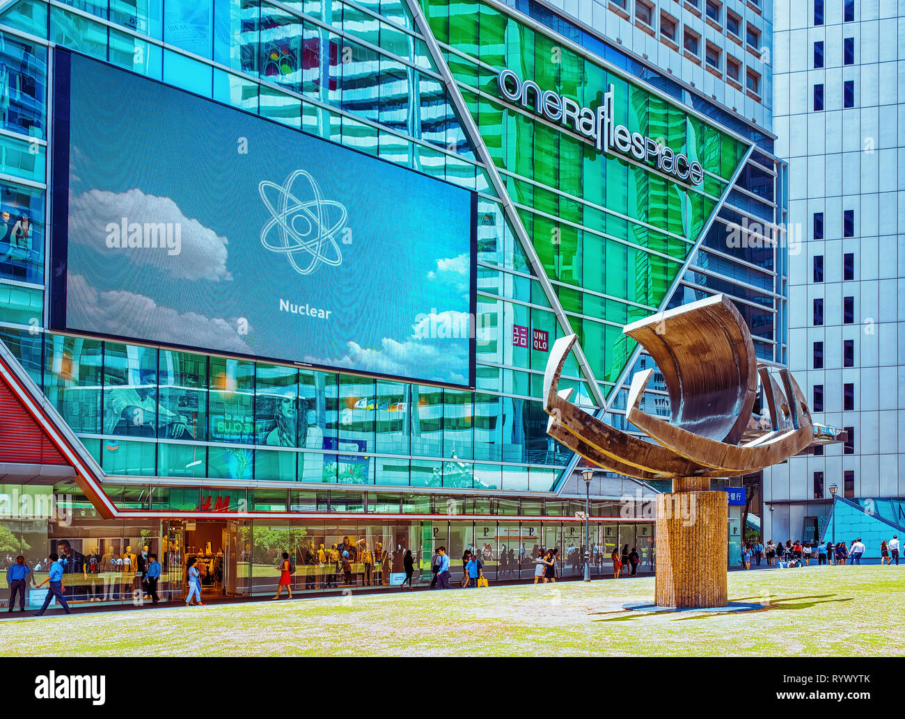 Raffles place park hi-res stock photography and images - Alamy