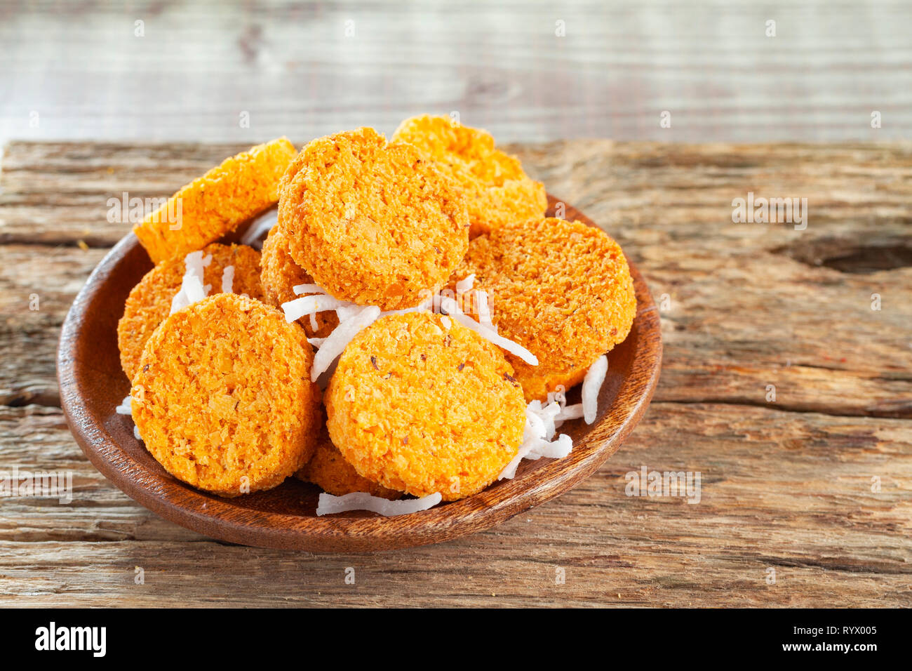 coconut candy, traditional candy from colombia "manzanitas Stock Photo ...