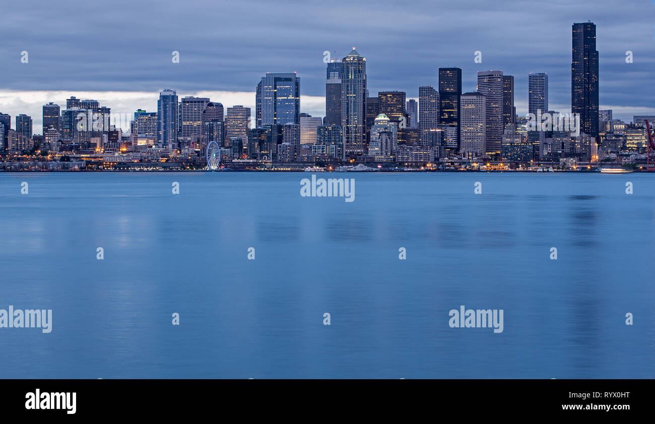 Seattle Skyline from across the sound Stock Photo - Alamy