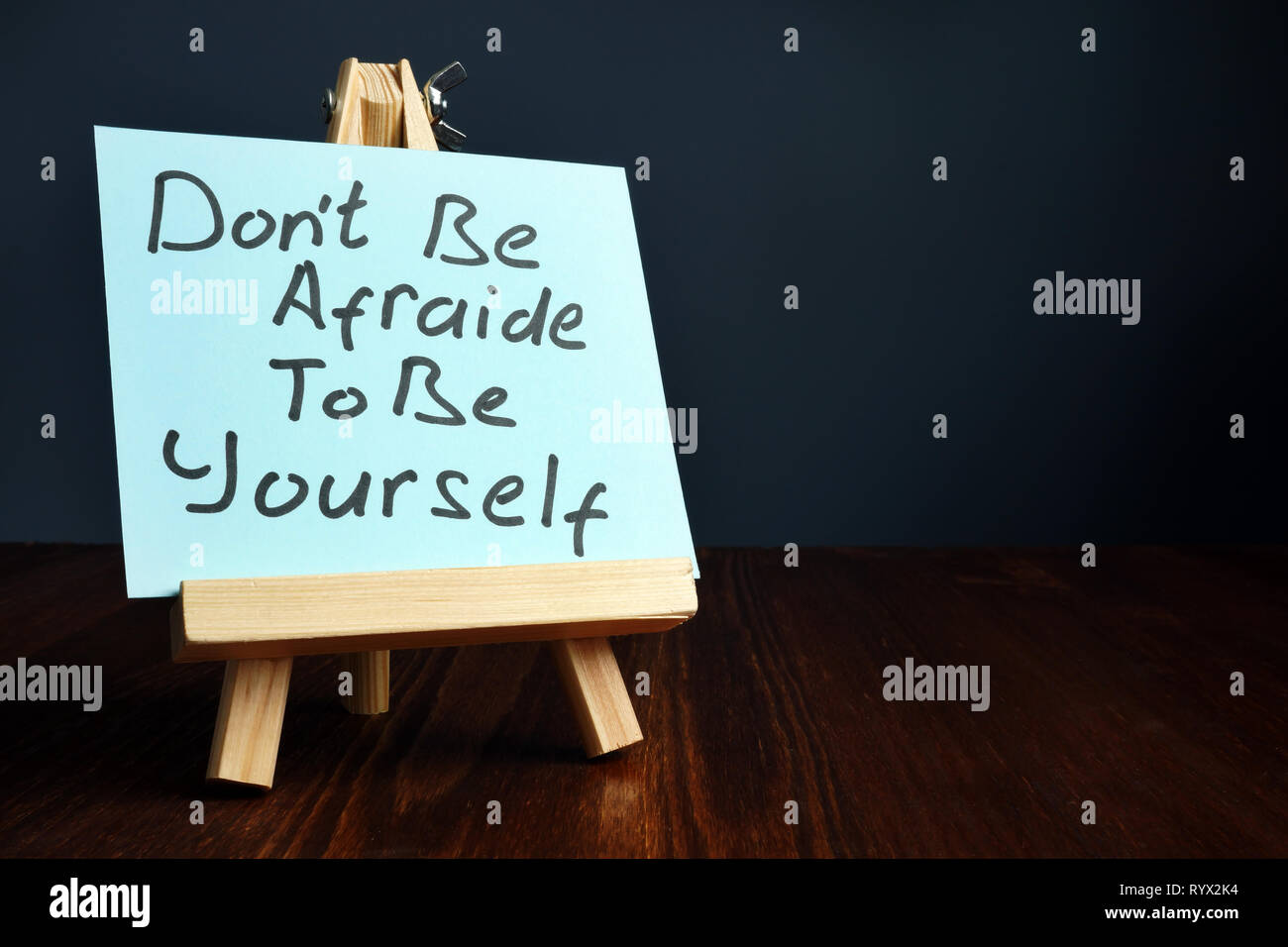 Don't be afraid to be yourself. Freedom and mindset Stock Photo - Alamy