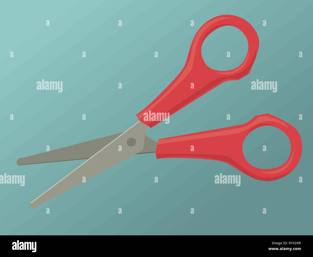 Kindergarten scissors Stock Vector Images - Alamy