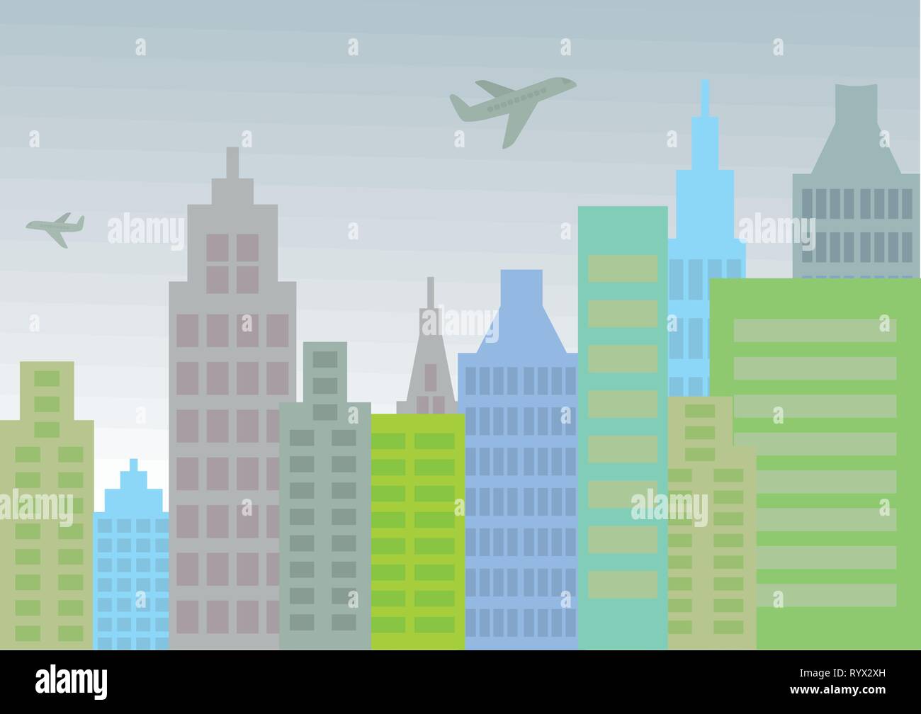 High @ @ rise buildings Stock Vector Images - Alamy