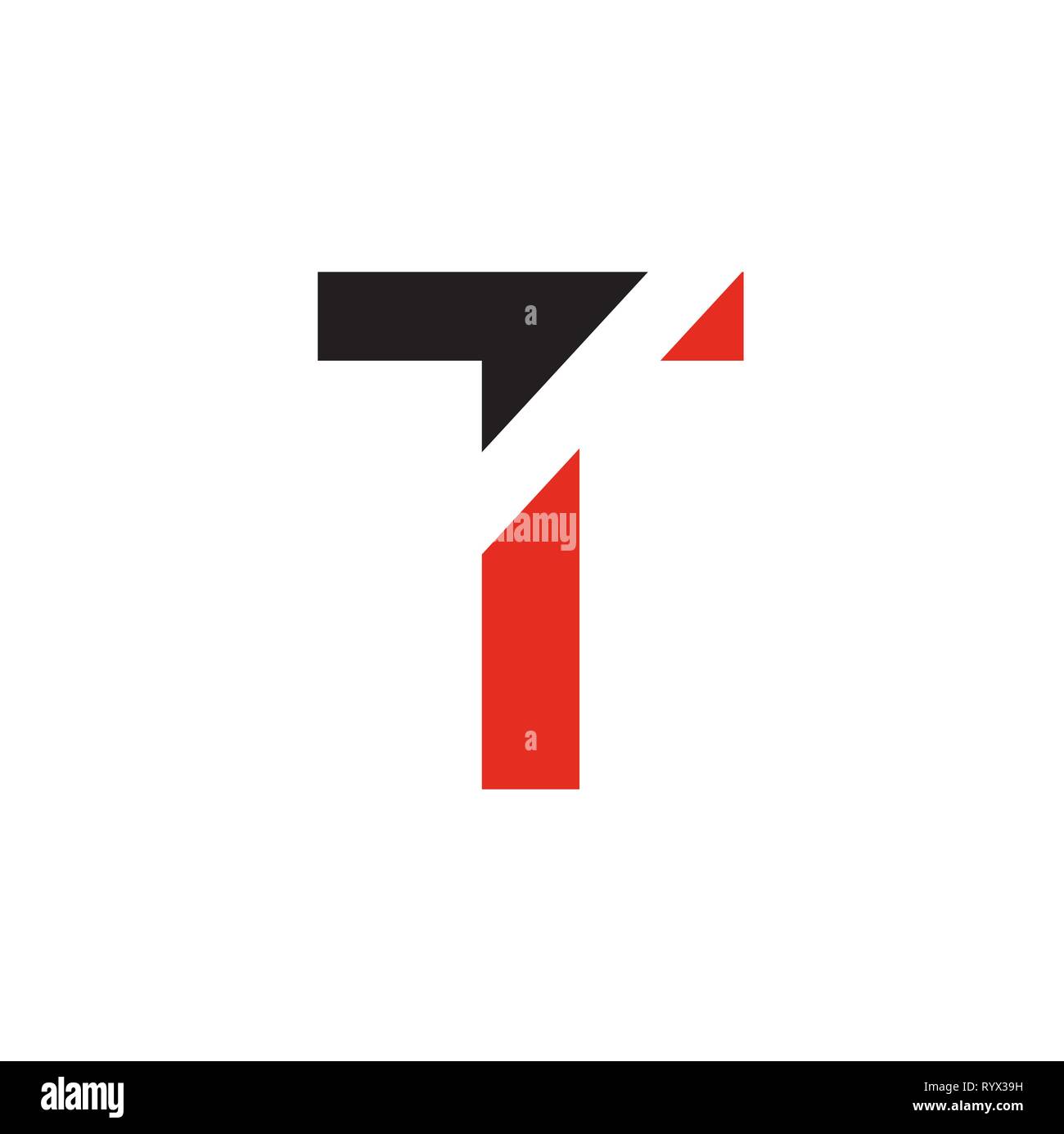 The Letter T In Red