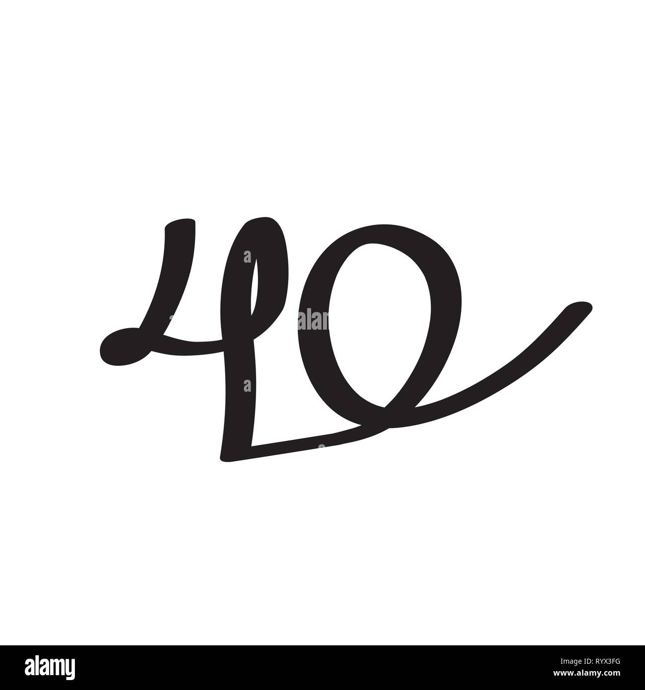 40 hand drawn vector inscription Stock Vector Image & Art - Alamy