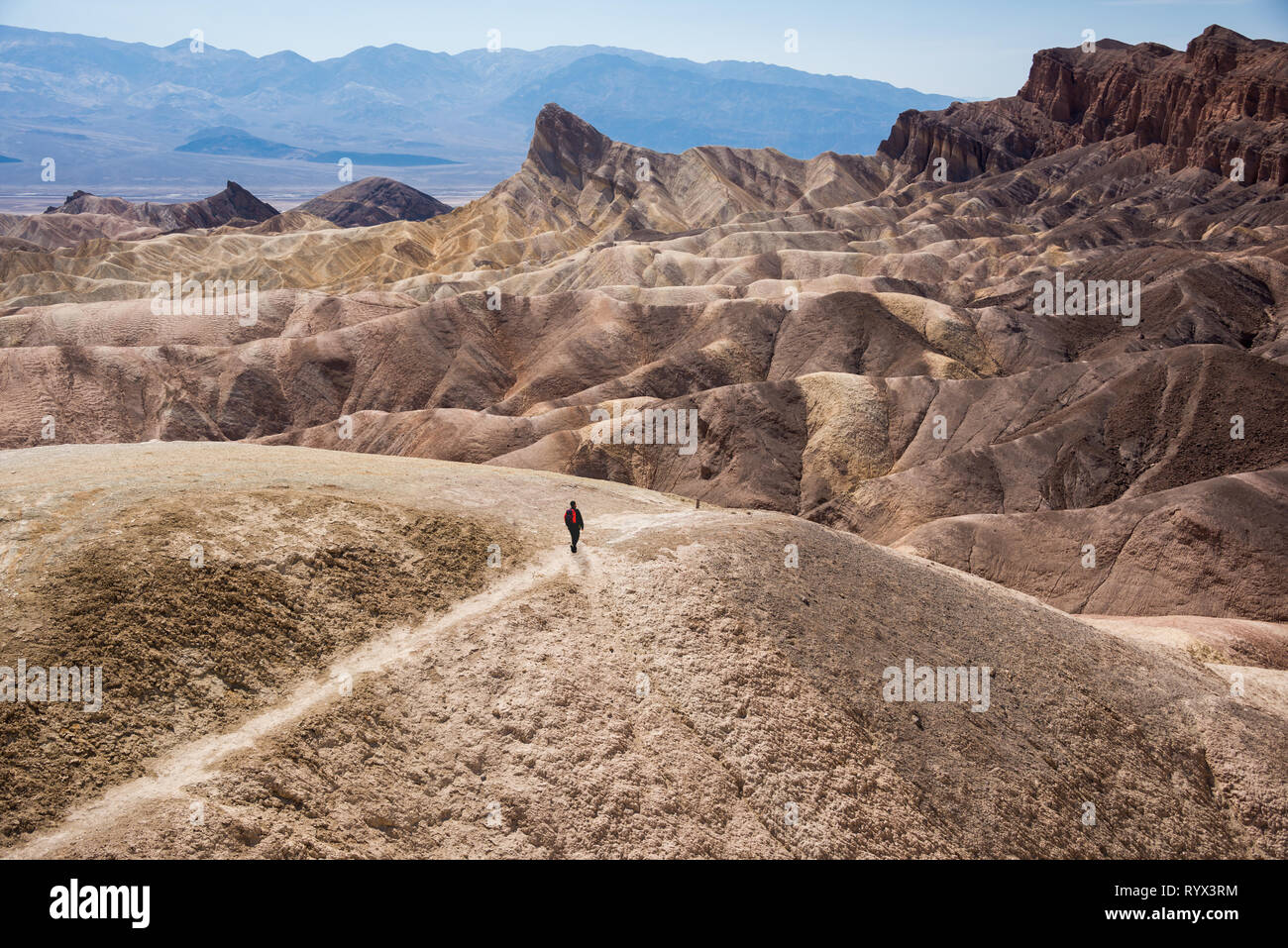 Geological formations and landscape in Death valley national park, USA ...