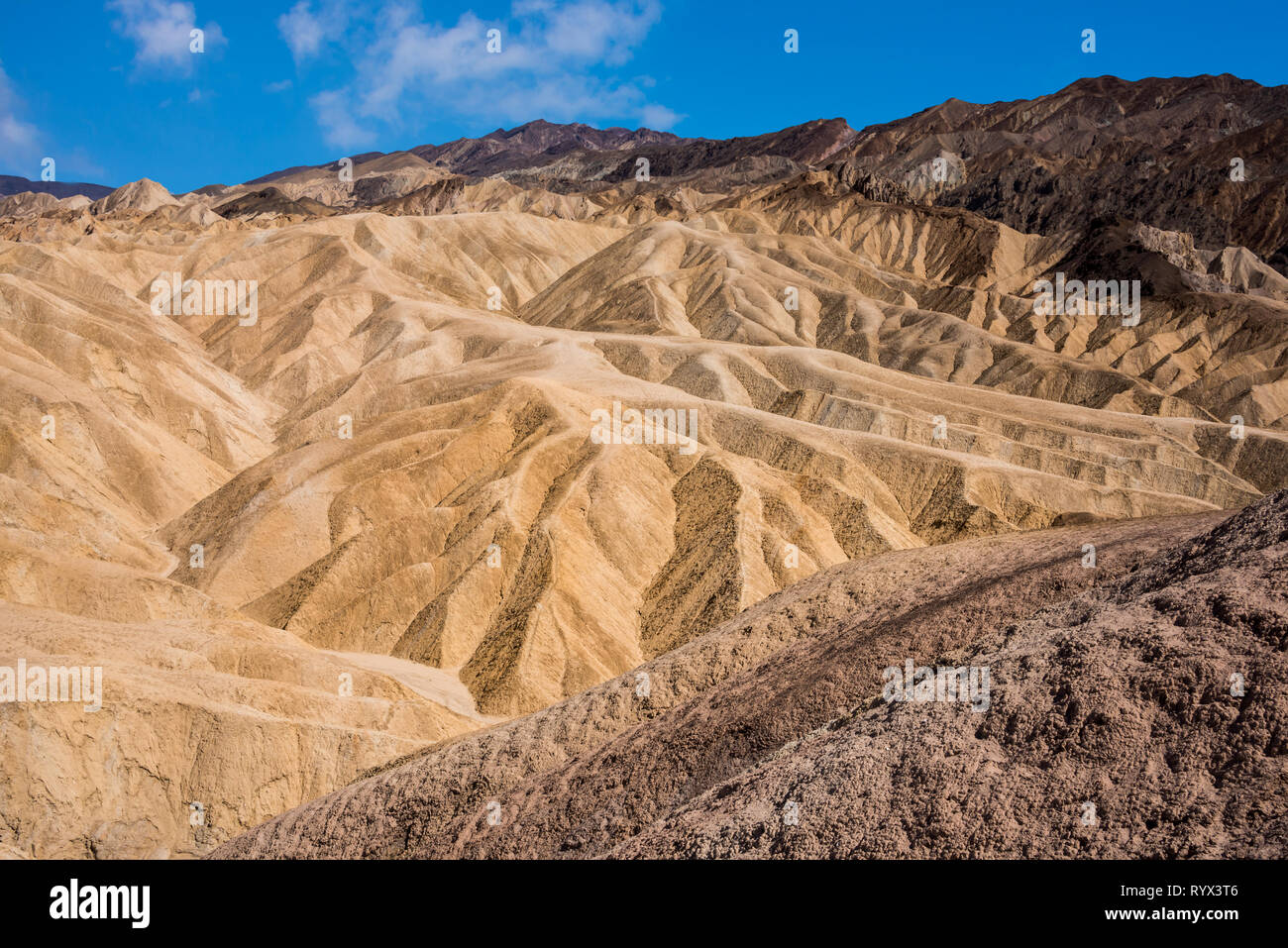 Geological formations and landscape in Death valley national park, USA ...
