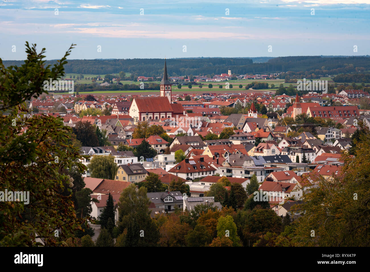 Mindelheim. Small town in the Allgäu in the south of Germany Stock ...