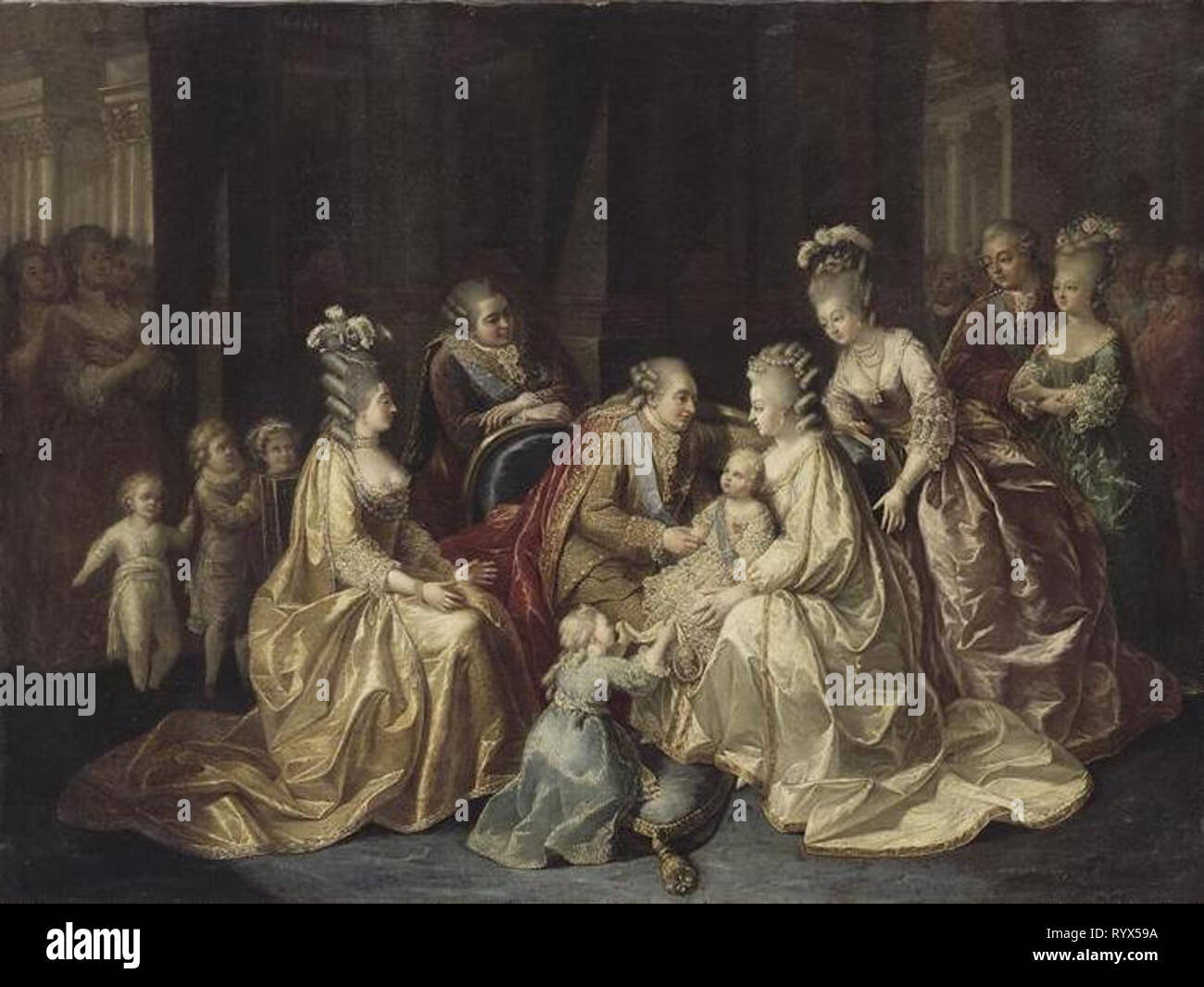 The Royal Family of France in 1781 Stock Photo - Alamy
