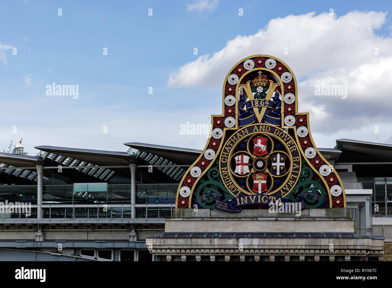 Victorian cast iron railway sign hi-res stock photography and images ...