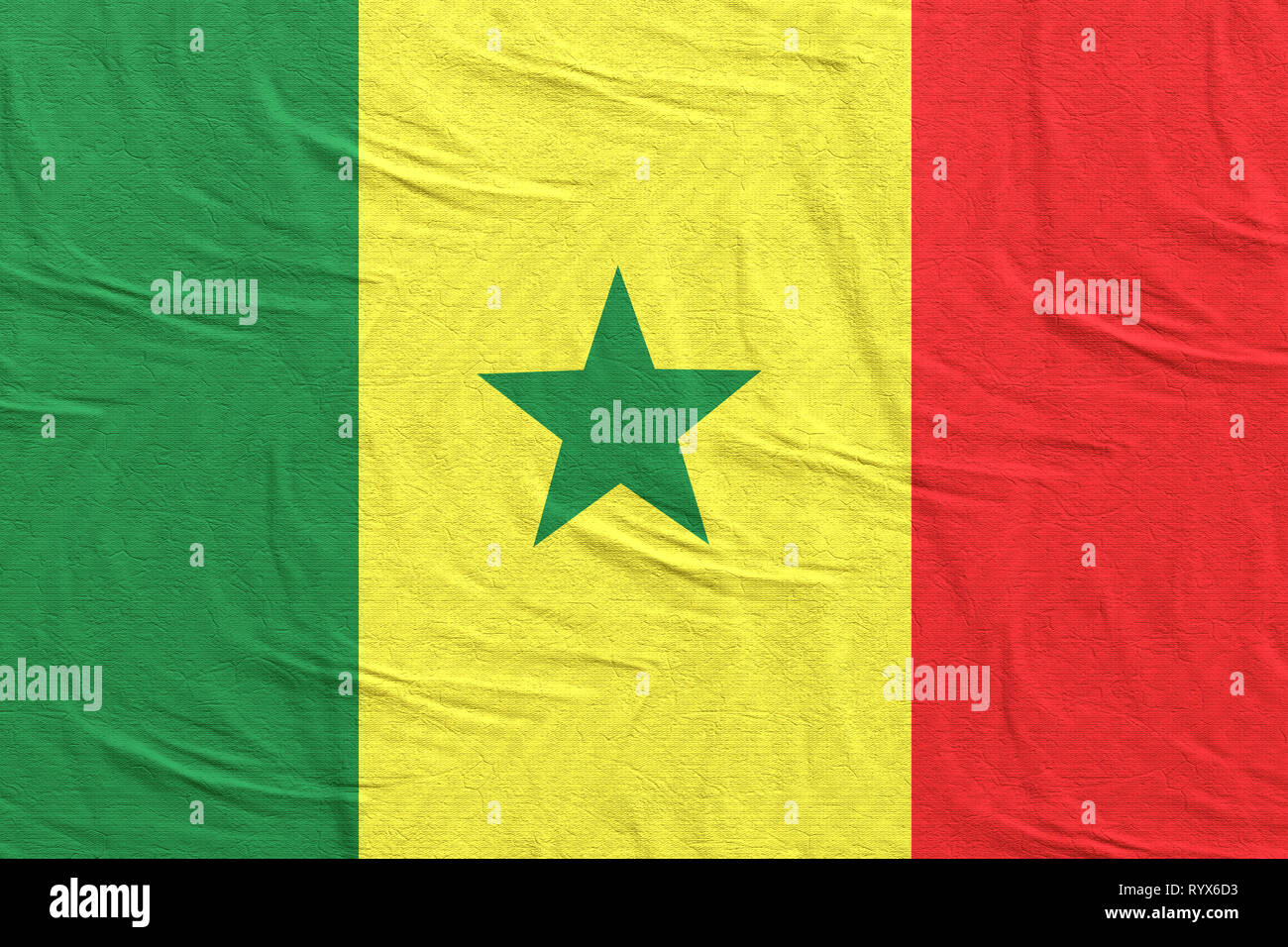 3d rendering of Senegal flag Stock Photo - Alamy