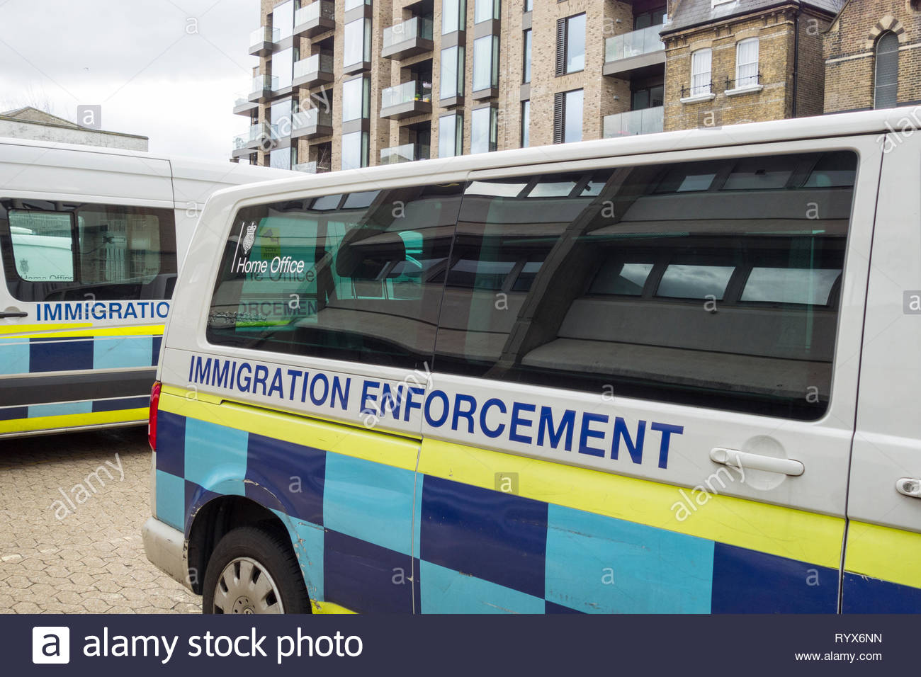 Immigration Enforcement London Uk Vans Stock Photos & Immigration ...