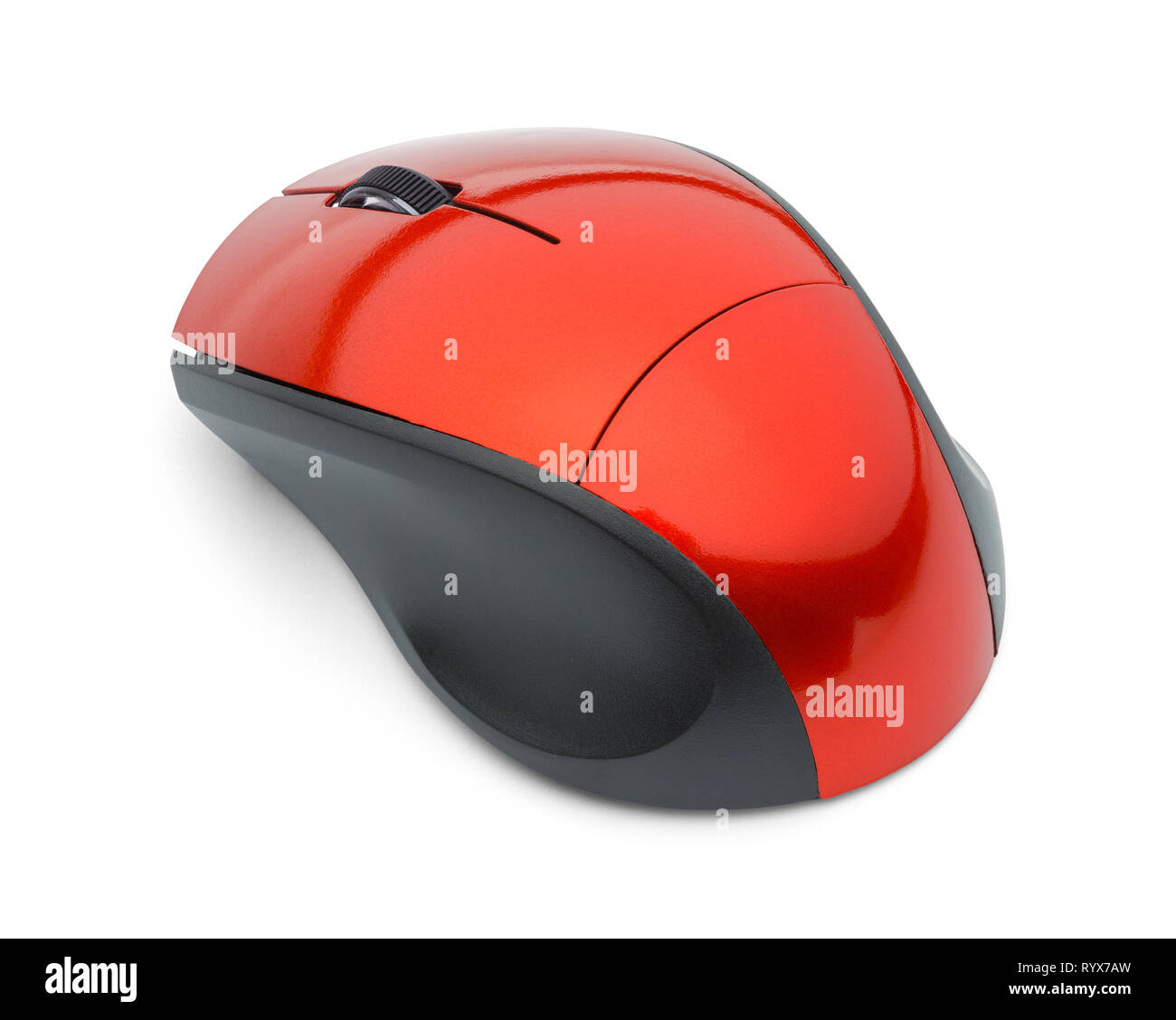 Backside of Computer Mouse Isolated on White Stock Photo - Alamy