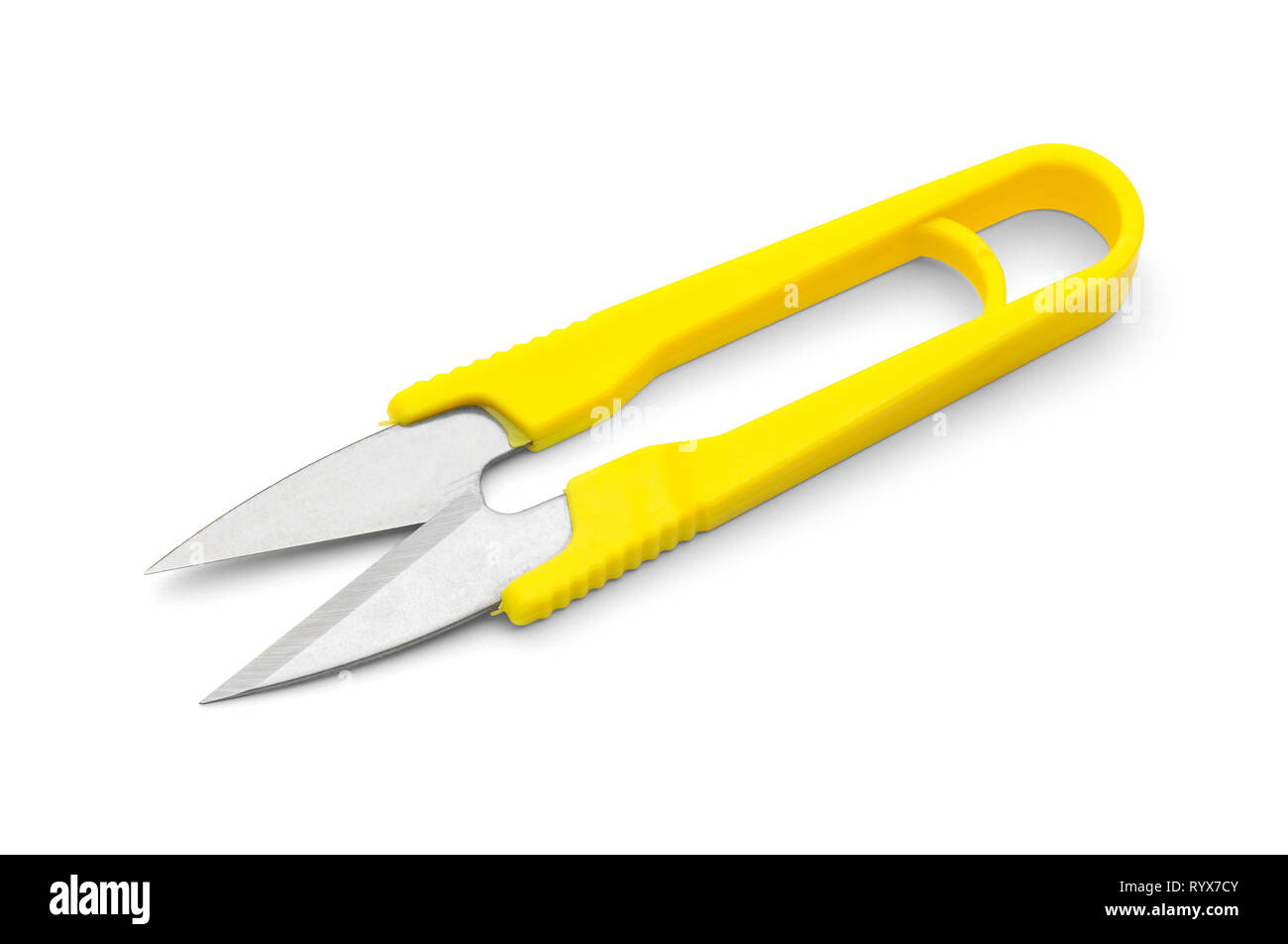 Small Sewing Scissors Isolated on White Background Stock Photo - Alamy