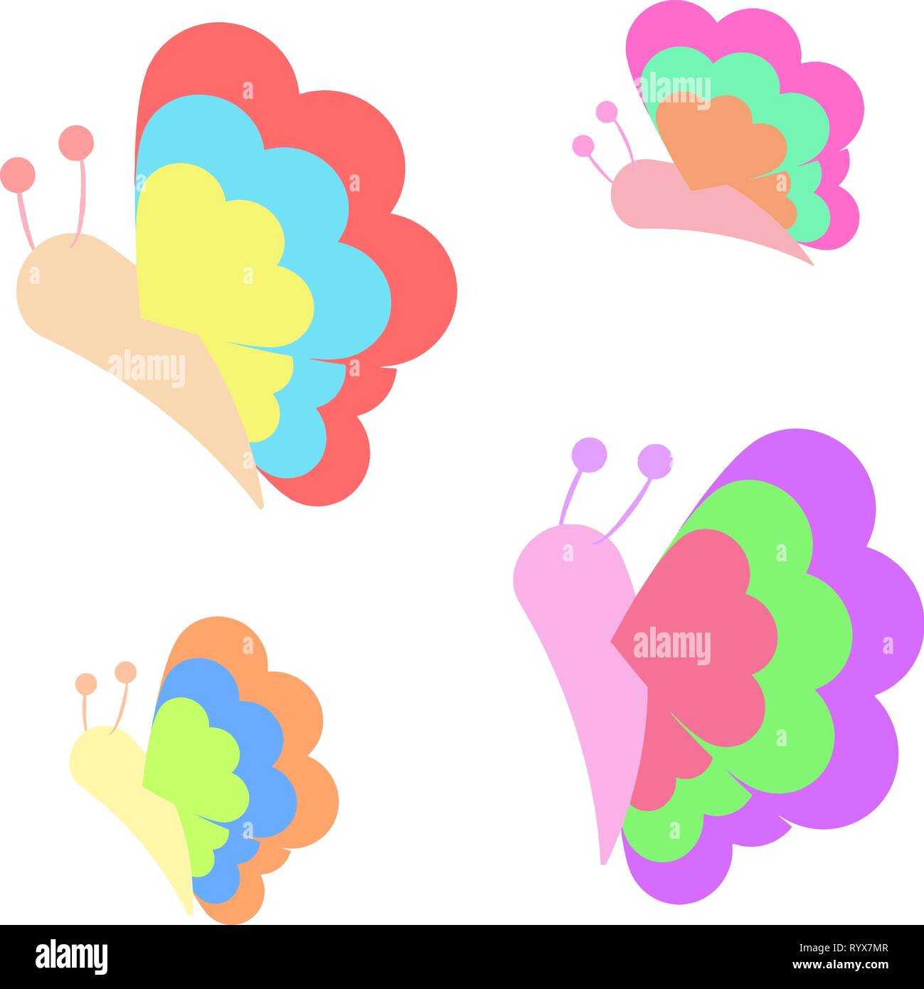 Simple Butterfly Vector Designs Stock Vector Image & Art - Alamy