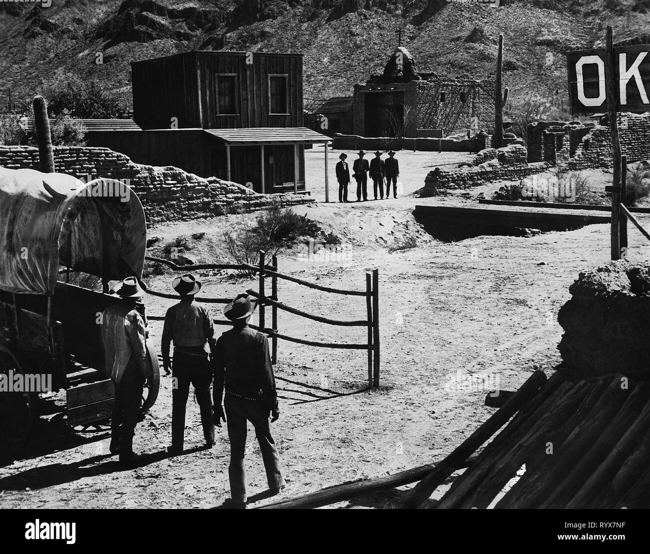 Gunfight At The O K Corral Black and White Stock Photos & Images - Alamy
