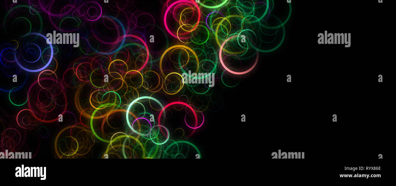 Fantastic circle panorama background design illustration Stock Photo ...