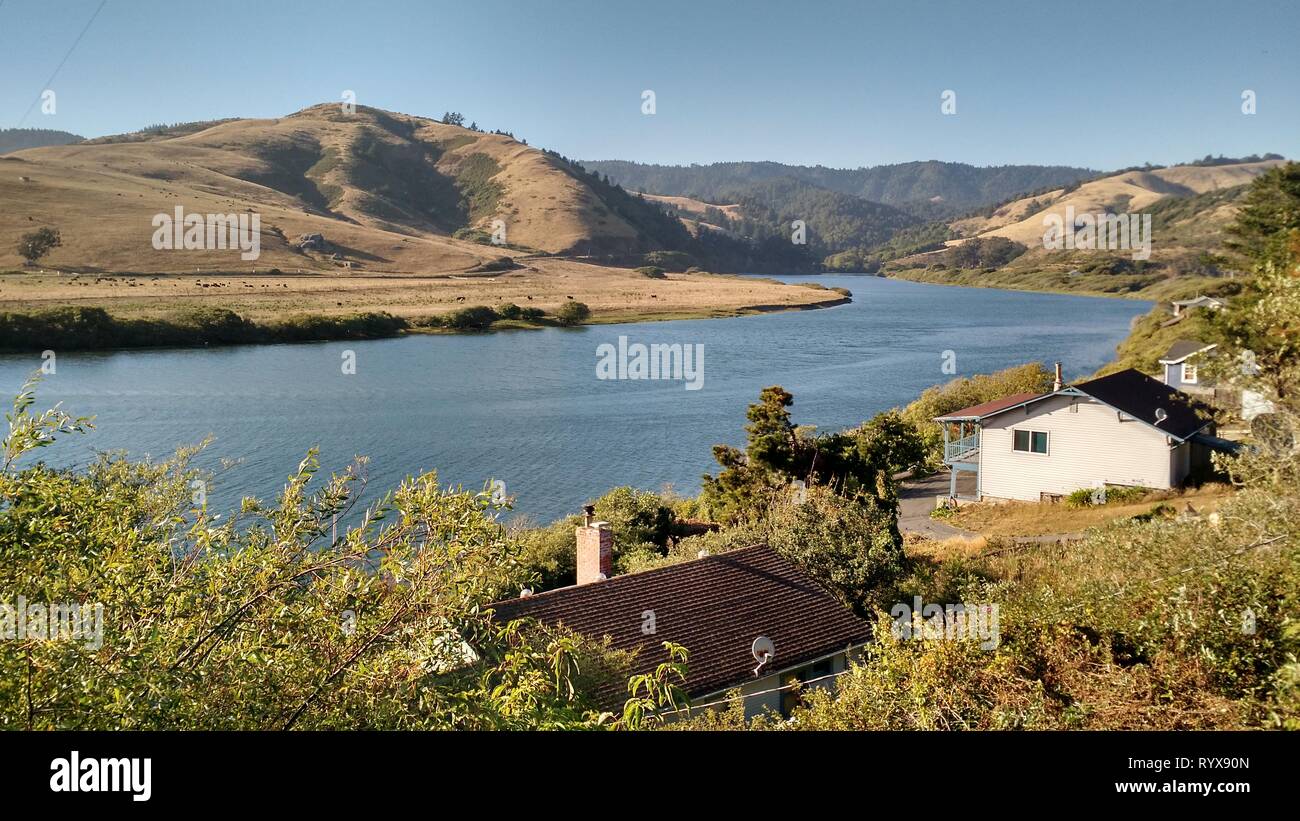 River flowing into the ocean hi-res stock photography and images - Alamy