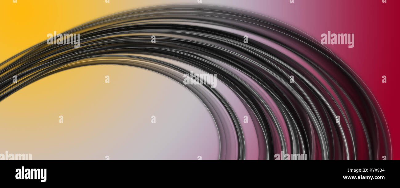 Abstract elegant wave panorama design with space for your text Stock ...